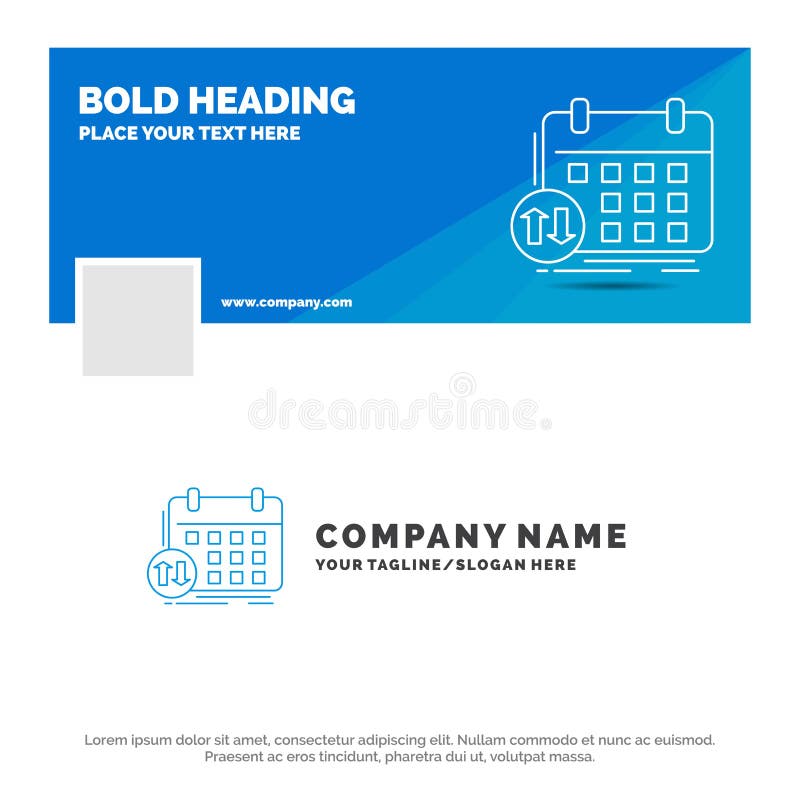 Blue Business Logo Template for Schedule, Classes, Timetable ...