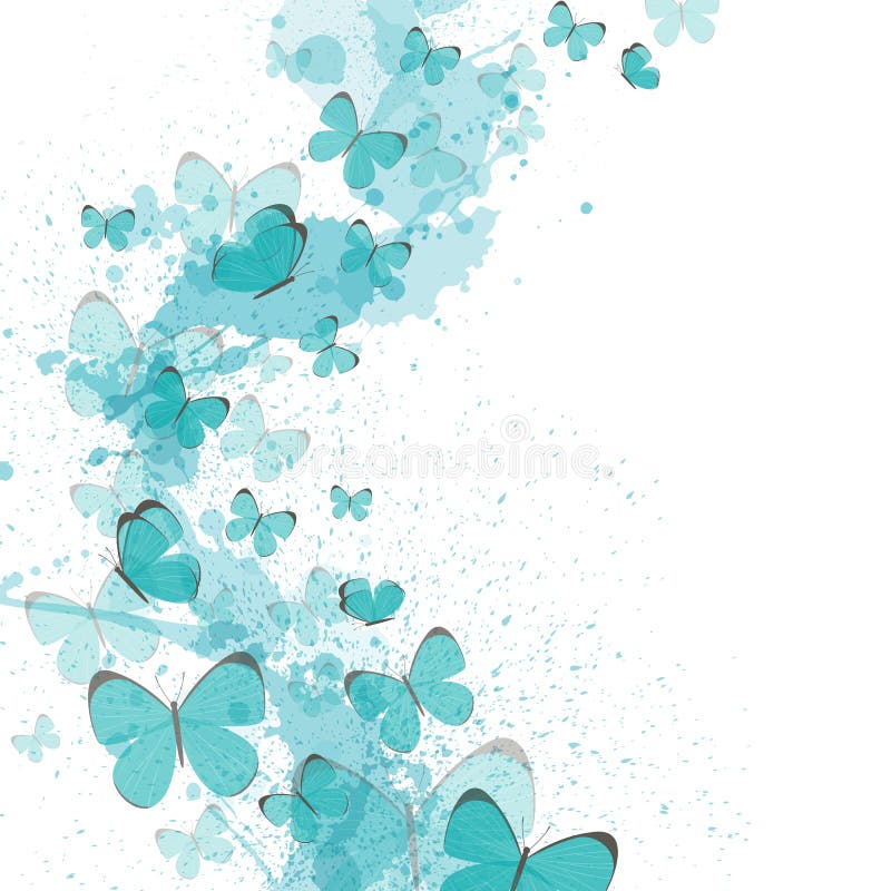 Blue Butterflies stock illustration. Illustration of creative - 88319562