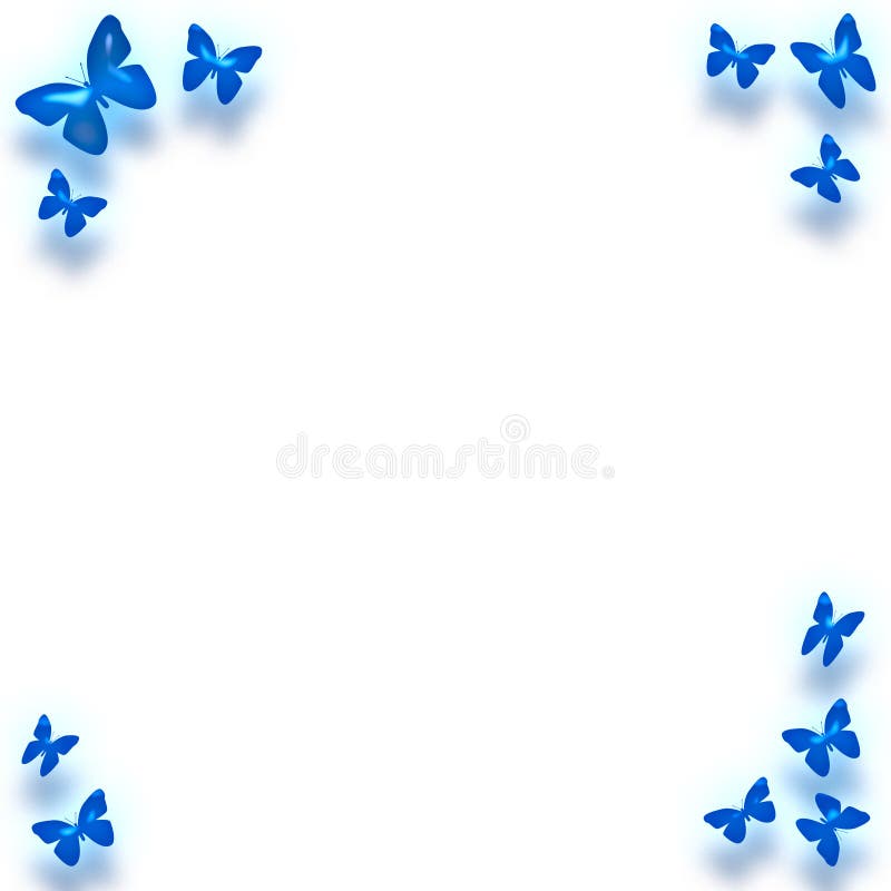 Butterfly border stock vector. Illustration of colour - 24222858