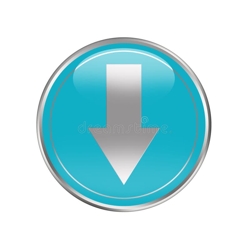 Blue button stock illustration. Illustration of bright - 22761403