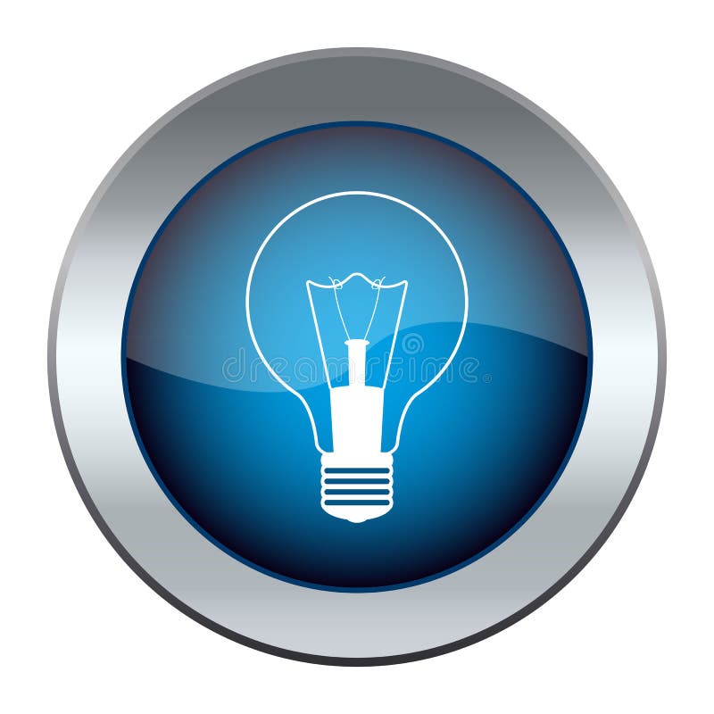 Light Bulb Icon stock vector. Illustration of eps10, sign - 25630757