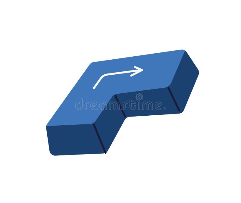 Blue Button of Enter with Arrow. Colored Key, Sign of Start in PC Stock ...