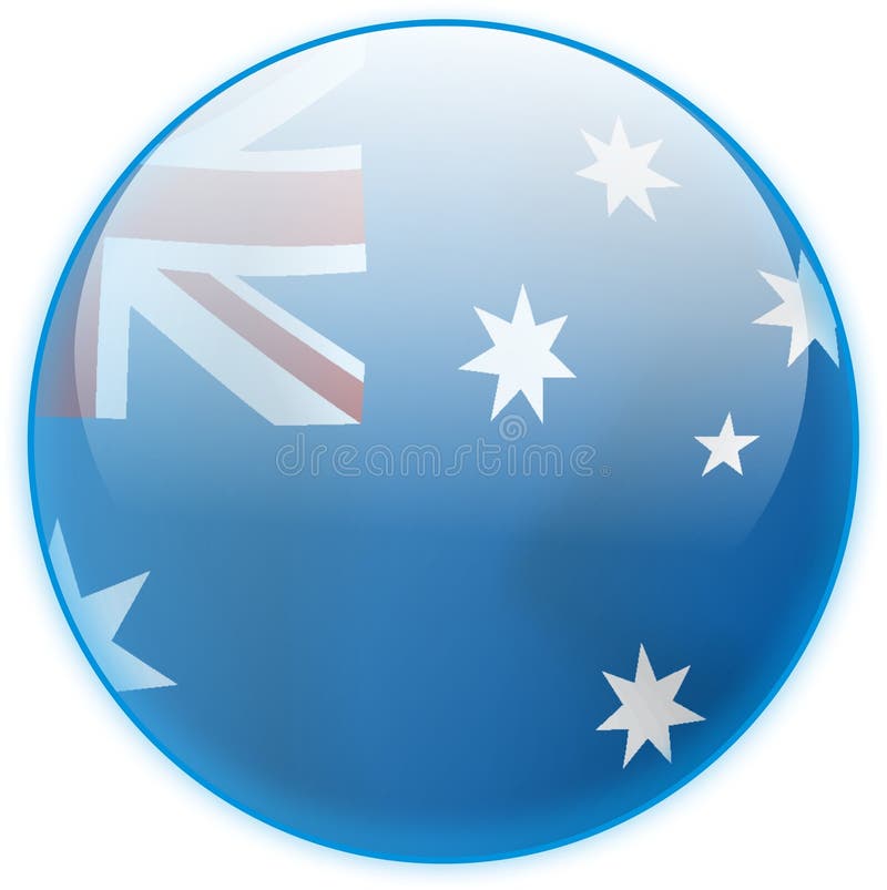 Blue Button Flag Australia Picture. Image: 6671633
