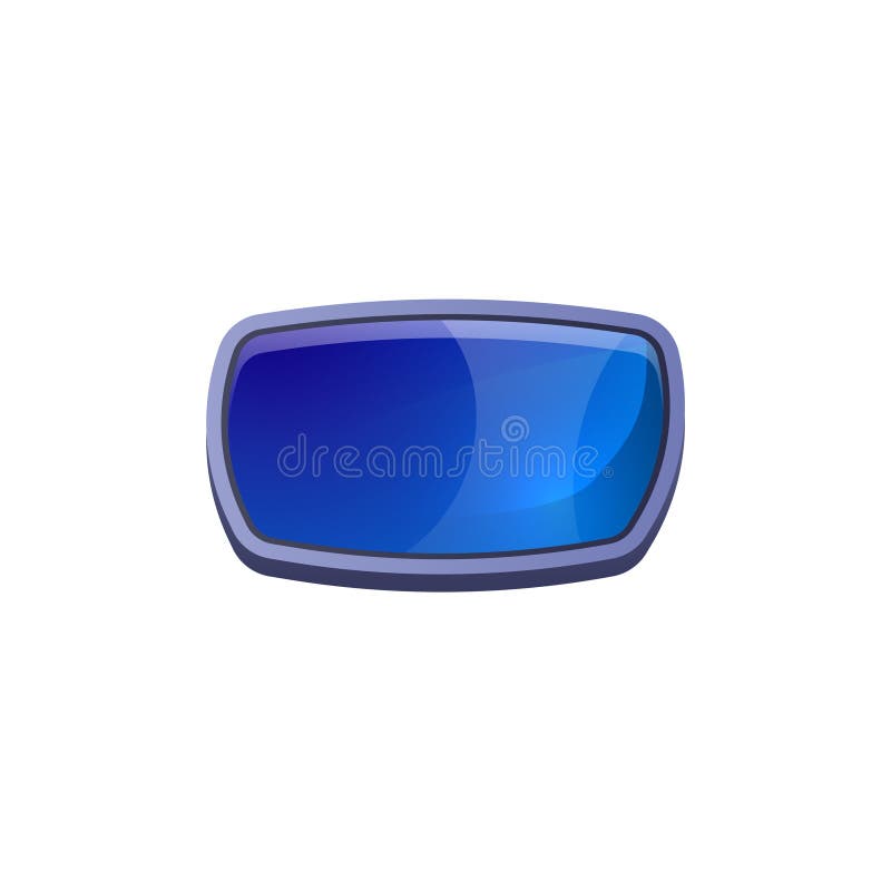 Blue Button for Game Flat Style, Vector Illustration Stock Vector ...