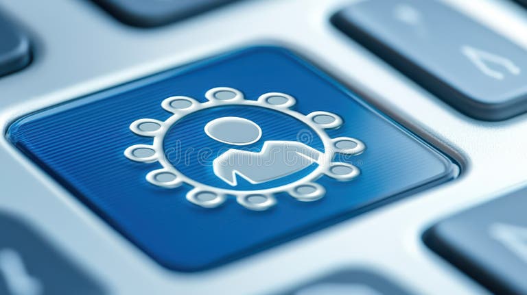 Blue Button Keyboard, Enhance Accessibility and Productivity with ...