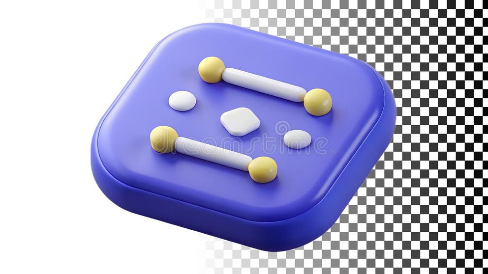 Blue Button with Lines, Modern Control for Interfaces Png Transparent ...