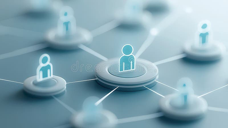 Blue Button Symbol Icon, Communication, Connection, and Activation in ...