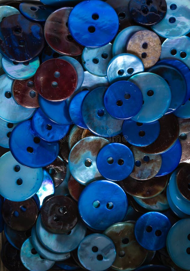 Blue buttons stock photo. Image of hobby, copy, handiwork - 33695516