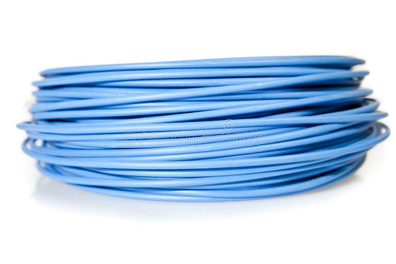 Blue Cable Bundles in Computer Global Network Stock Photo - Image of ...