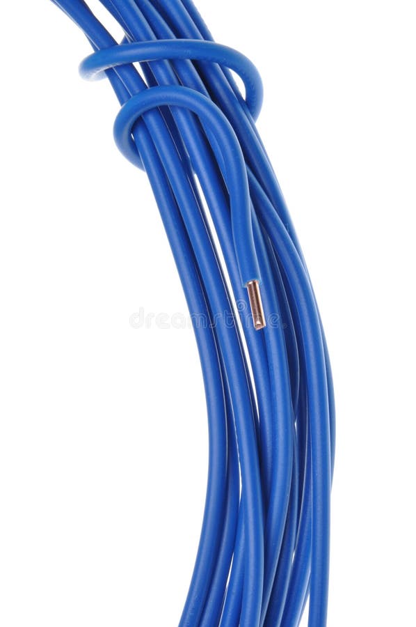 Blue Cable Bundles in Computer Global Network Stock Photo - Image of ...