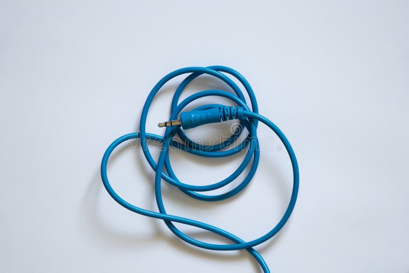 Blue Cable Bundles in Computer Global Network Stock Photo - Image of ...