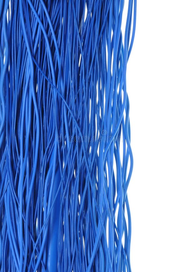 Blue cables stock image. Image of blue, connection, date - 28214787