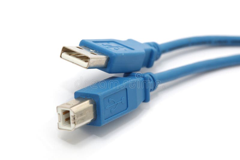 Blue cables stock image. Image of equipment, isolated - 7873869