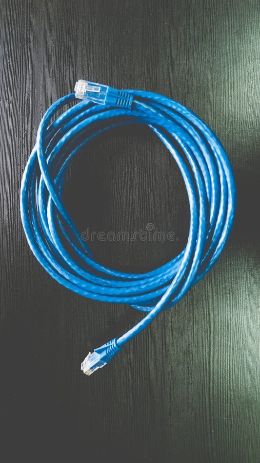 Blue Cablings Switch stock photo. Image of connect, ethernet - 96598016
