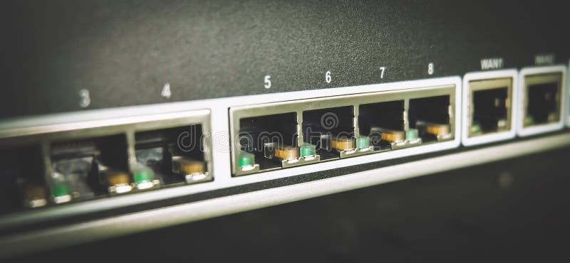 Blue Cablings Switch stock image. Image of programmer - 96598365