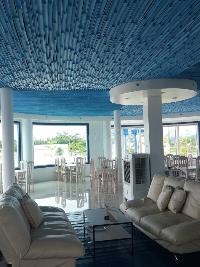 Blue cafe stock image. Image of table, white, cafe, blue - 42614457