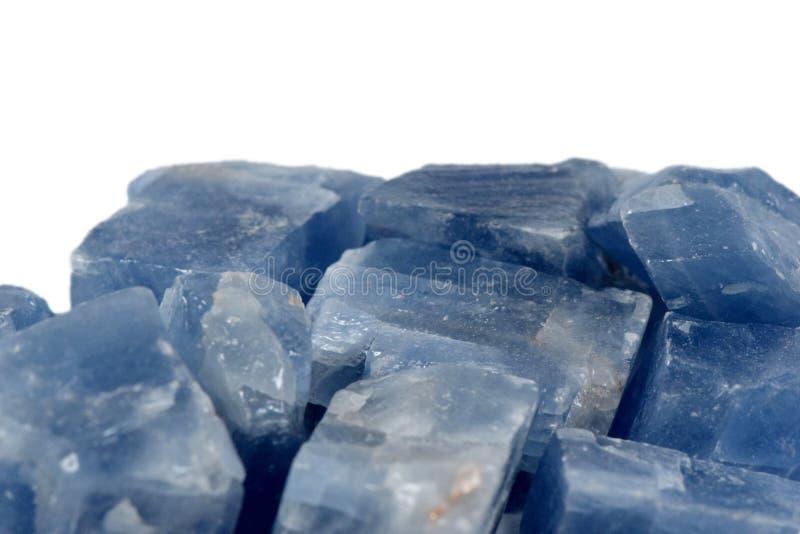 Blue Calcite Lot stock photo. Image of translucent, specimen - 174252624