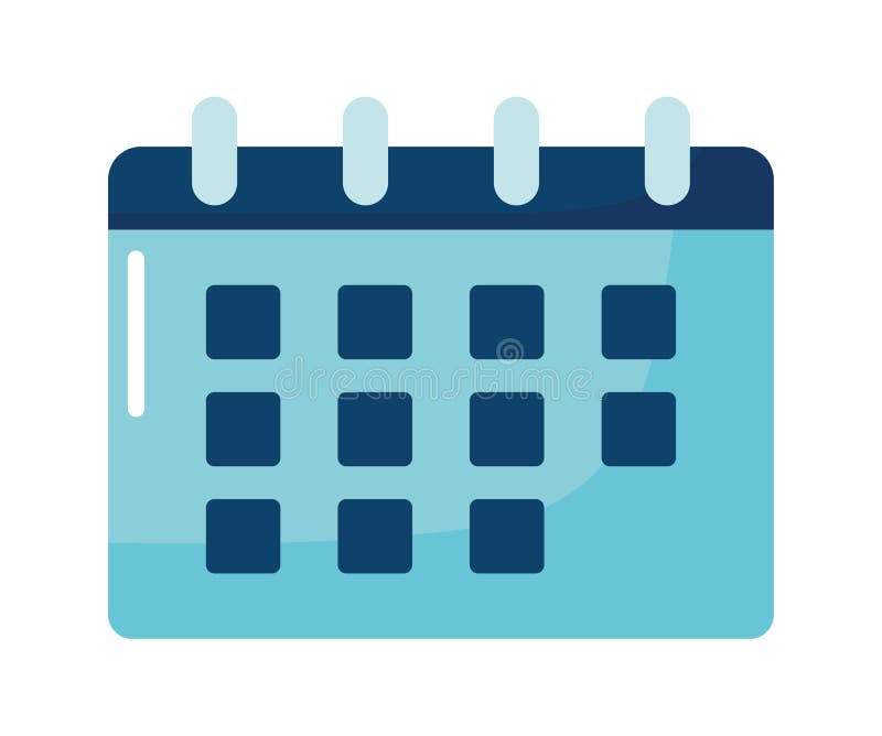 Blue calendar illustration stock illustration. Illustration of isolated ...