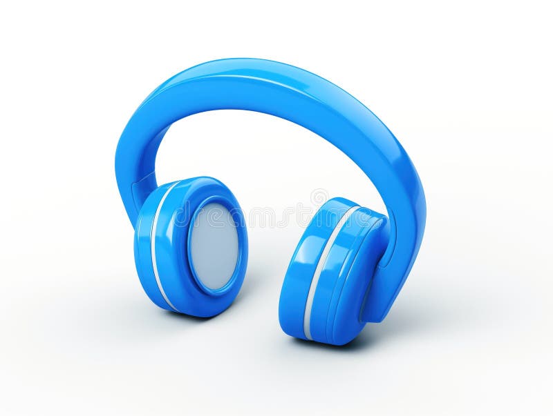 Blue Call Support Center Icon on White Background. 3D Render of Premium ...