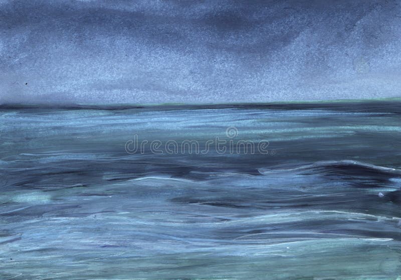 Blue calm ocean stock image. Image of beautiful, design - 152233993