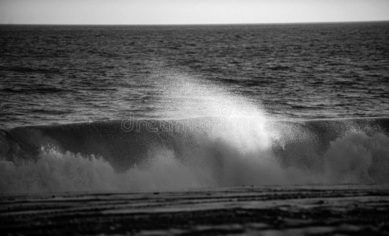 Blue Calm Sea in Tropical Beach. Tranquil Ocean Waves. Stock Image ...