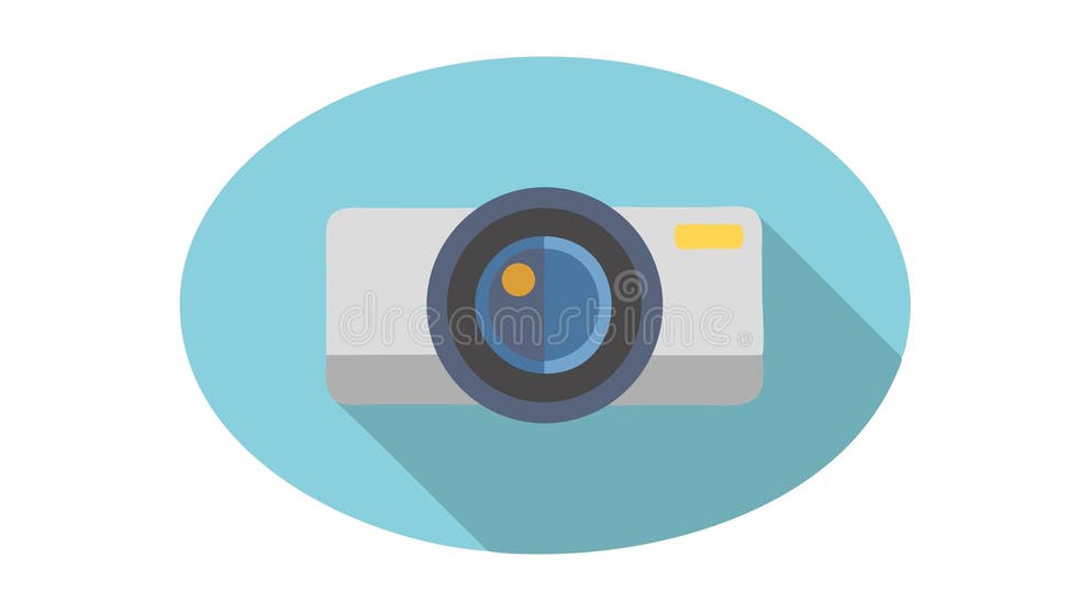 Blue Camera Icon for Photography and Visuals, Vector Design Generative ...