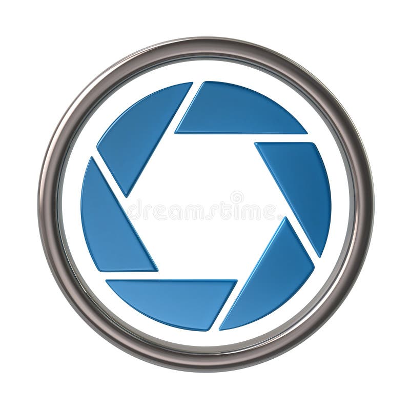 Red Camera Shutter Objective Icon Stock Illustration - Illustration of ...