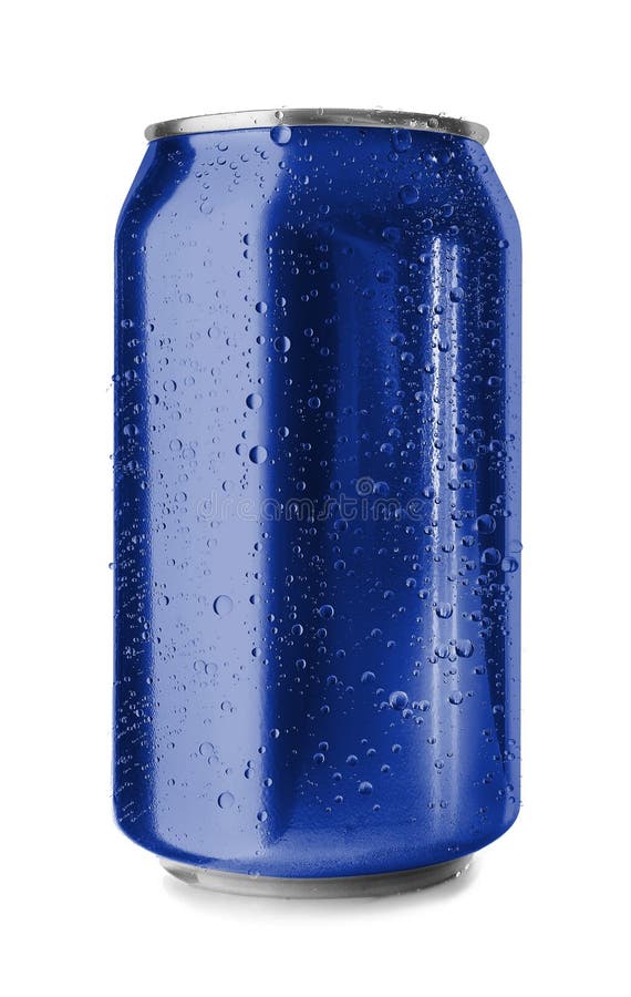 Blue can on background stock image. Image of label, beer - 113762103