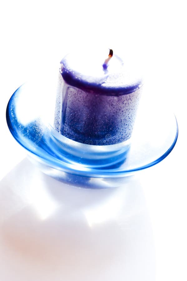 Blue candle stock image. Image of candle, scene, seance - 5136051