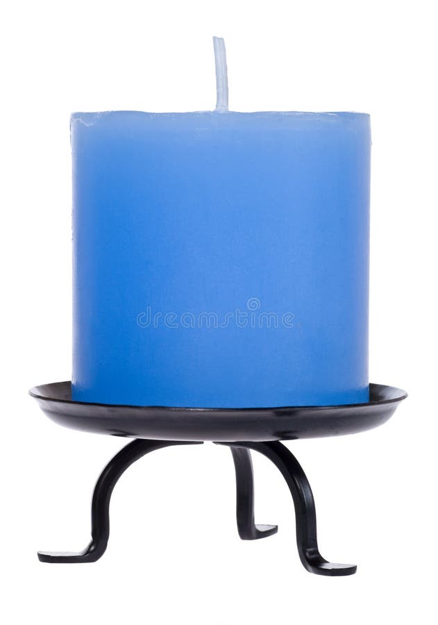 Blue candle stock image. Image of candle, scene, seance - 5136051