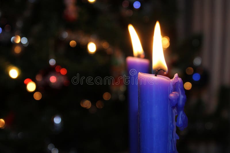 Blue candles stock image. Image of stillness, spirit - 54010197