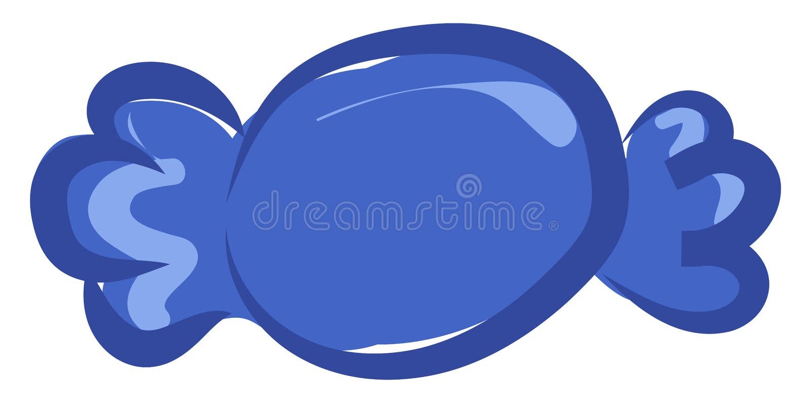 A Blue Candy, Vector or Color Illustration Stock Vector - Illustration ...