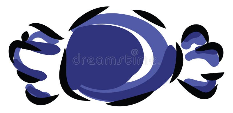 A Blue Candy, Vector or Color Illustration Stock Vector - Illustration ...