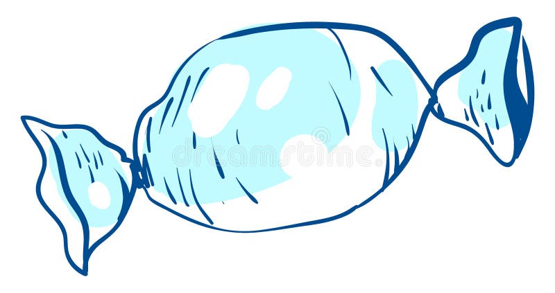 A Blue Candy, Vector or Color Illustration Stock Vector - Illustration ...