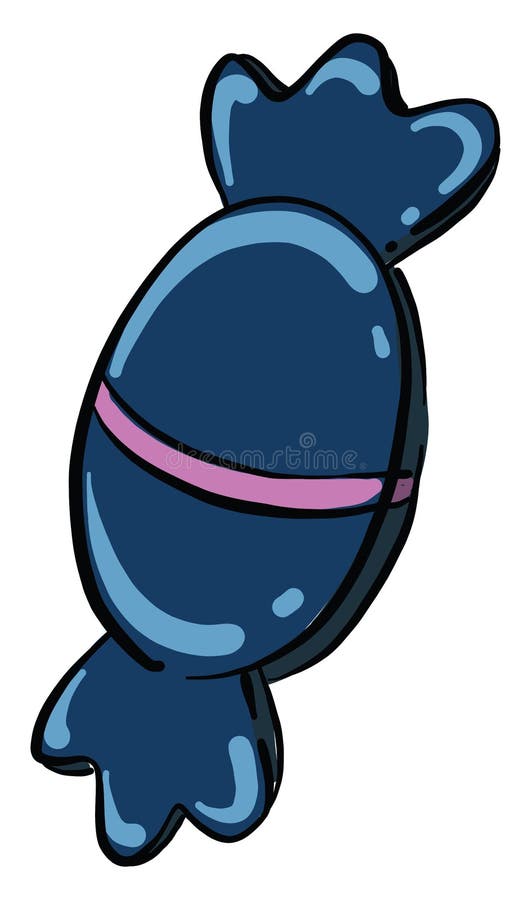 A Blue Candy, Vector or Color Illustration Stock Vector - Illustration ...