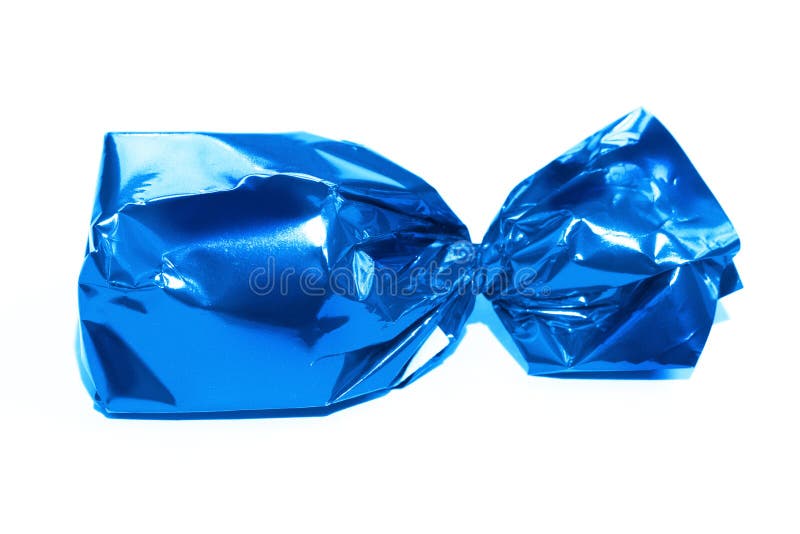 Single blue candy isolated stock image. Image of confectionery - 12512601
