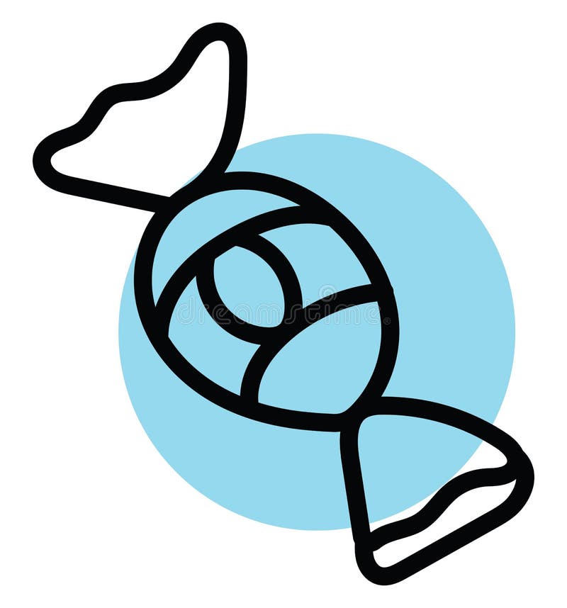 Blue Candy Character Cartoon Stock Illustration - Illustration of color ...