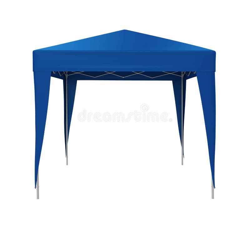 Blue Canopy Tent Isolated stock illustration. Illustration of blue ...