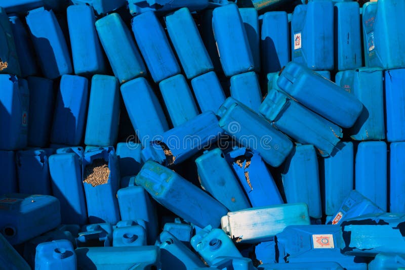 Blue cans stock image. Image of sands, factory, blue - 24315679