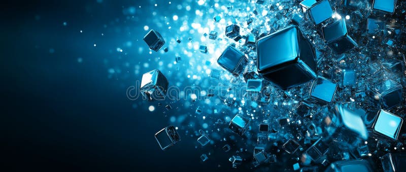 A Blue Canvas Dotted with Many Small Squares and Crosses Stock Photo ...