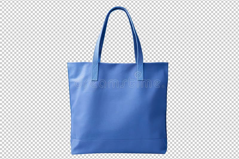Blue Canvas Shopping Bag Isolated on Transparent Background Stock ...