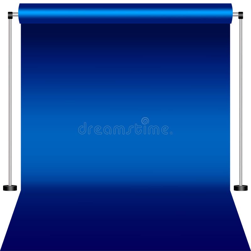 Blue Canvas Studio. Blue Studio Curtain. Background for Photography ...