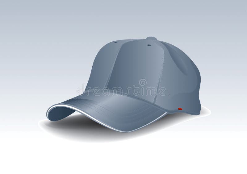 Blue Cap stock vector. Illustration of baseball, cotton - 10187807