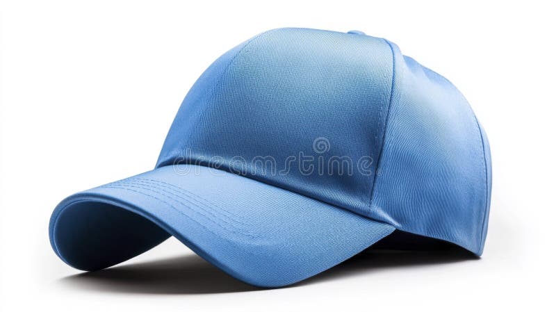 Blue Cap Mockup Isolated on White Background Stock Illustration ...