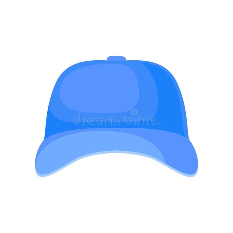 Blue Cap. Vector Illustration on White Background. Stock Vector ...