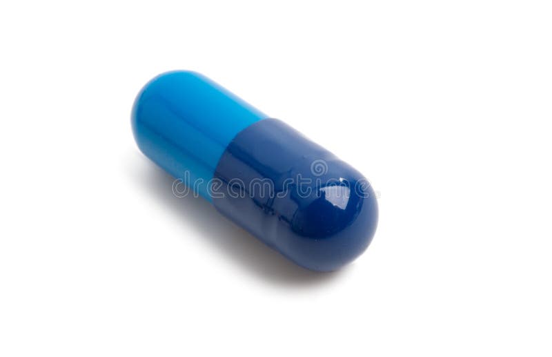 Blue capsules isolated stock image. Image of vitamin - 124989603
