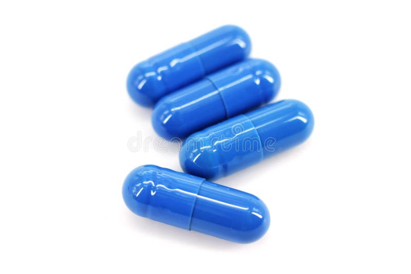 Blue Capsules Stock Photo - Image: 49006369