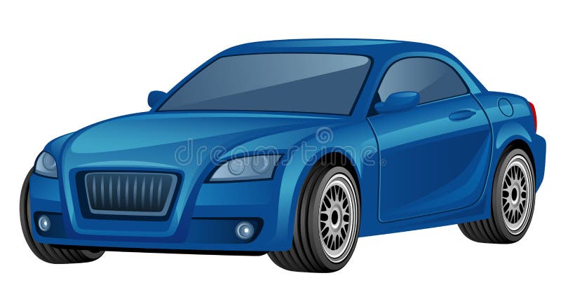 Blue Race Car Clip Art