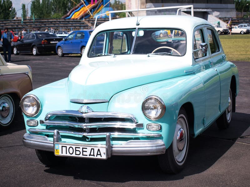 Blue Car Pobeda Stock Photos - Free & Royalty-Free Stock Photos from ...