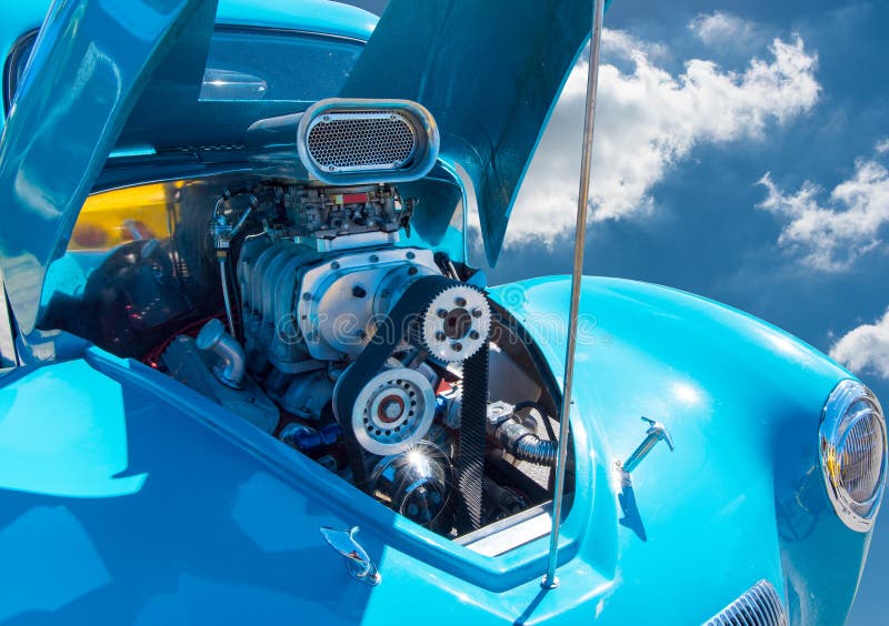 Powerful Engine of a Car. Internal Design of Engine Stock Image - Image ...